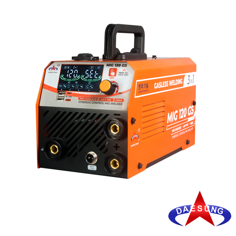 DAESUNG MIG 120 GS MESIN LAS LISTRIK INVERTER FCAW/GASLESS