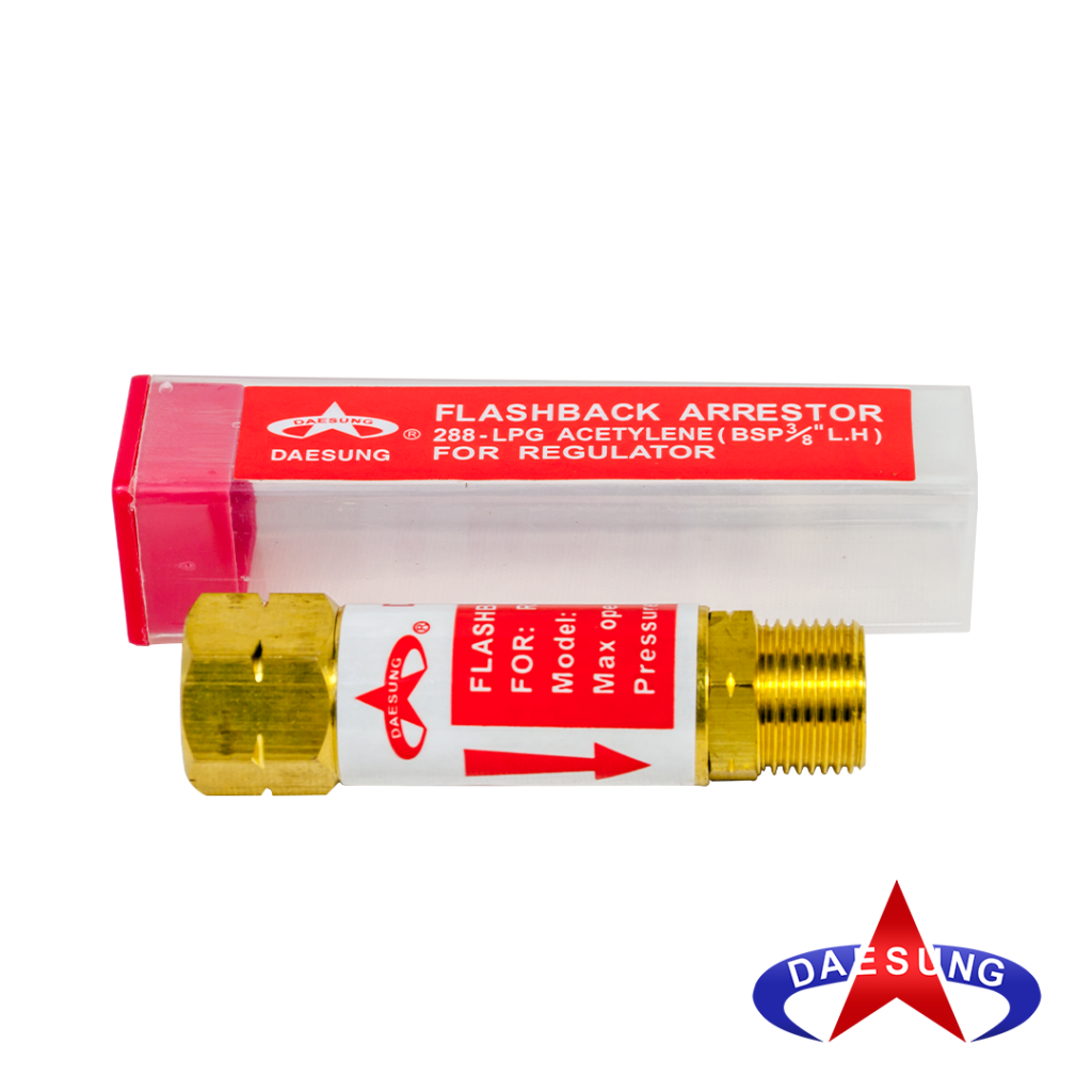 DAESUNG FLASHBACK ARRESTOR FOR REGULATOR (OXYGEN / ACETYLENE / LPG)