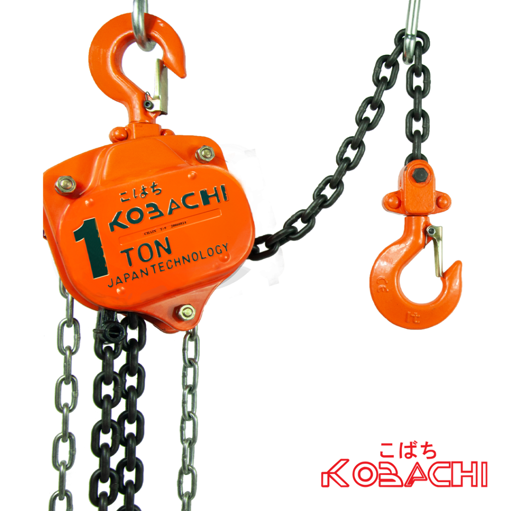 KOBACHI CHAIN BLOCK HOIST MANUAL VT TYPE - 1 TON (3/5/10/15 METER ...