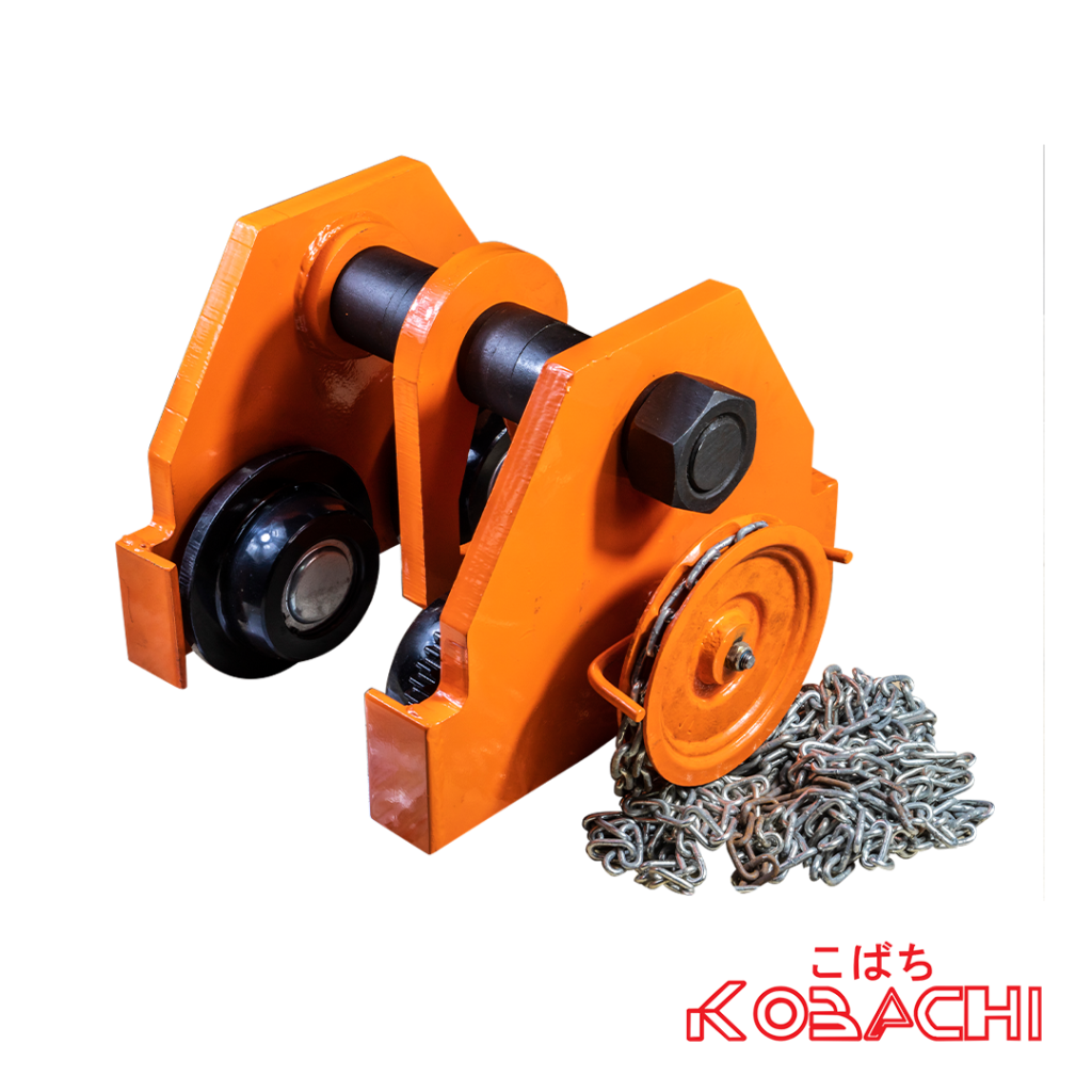 KOBACHI GEARED TROLLEY CHAIN BLOCK HOIST HVG-II 10 TON JAPAN TECHNOLOGY