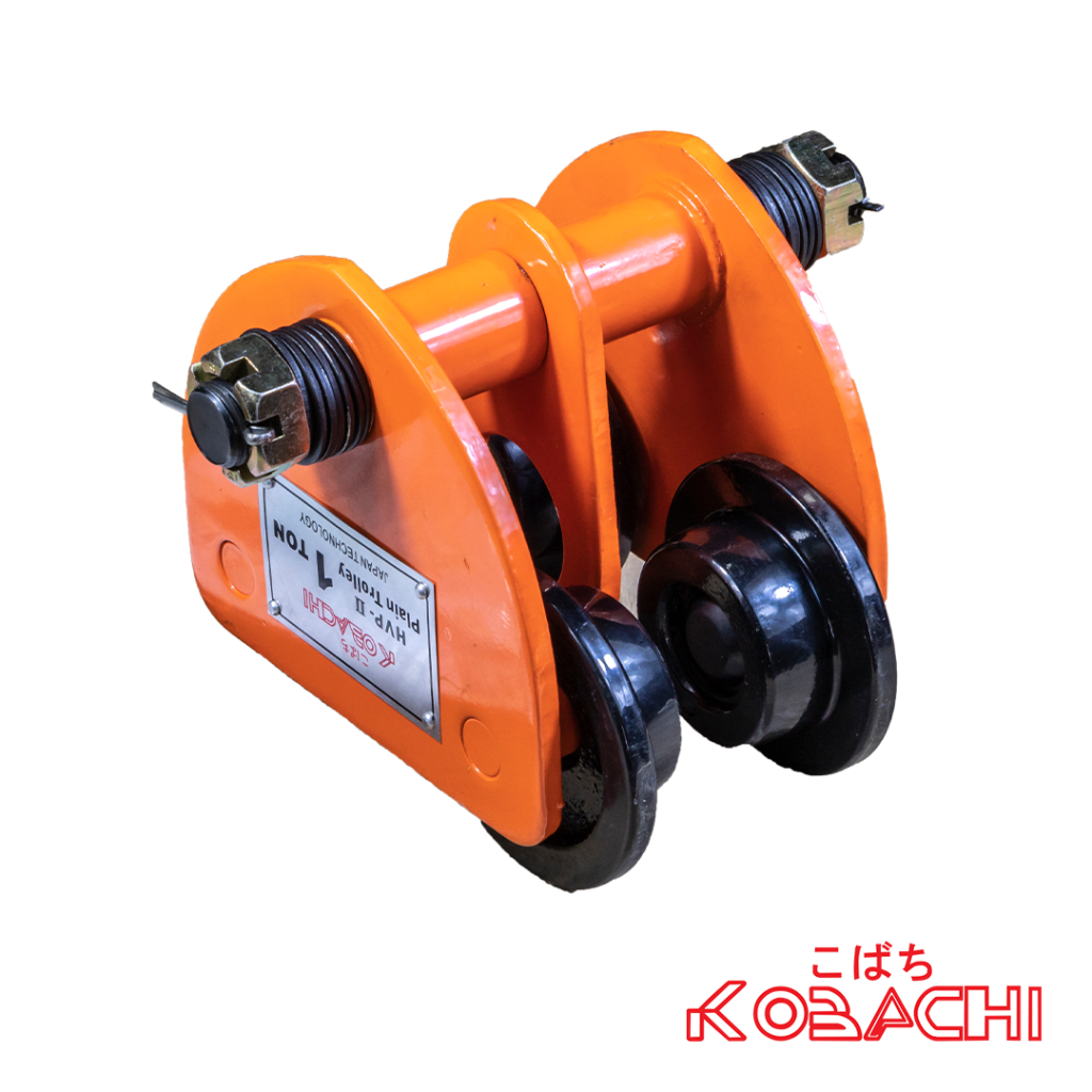 KOBACHI PLAIN TROLLEY CHAIN BLOCK HOIST HVP-II 1 TON JAPAN TECHNOLOGY